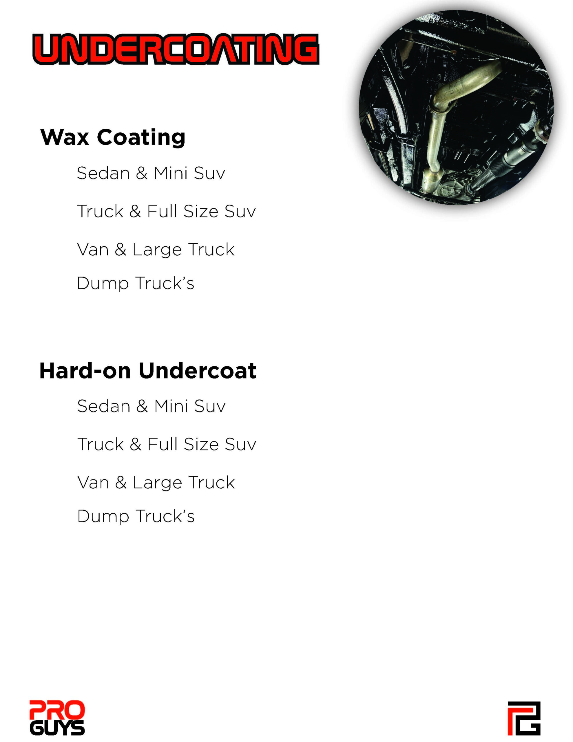 Undercoating – Pro Guys